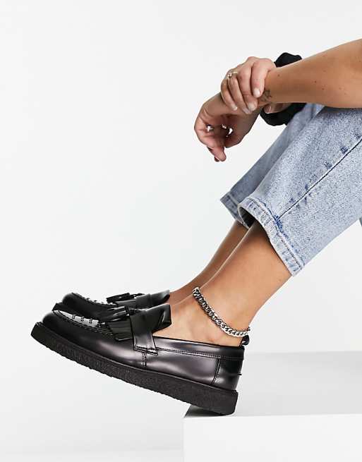 Fred Perry X George Cox Tassel Loafer Studded Leather | ASOS Fred Perry X George Cox Tassel Loafer Studded Leather | ASOS