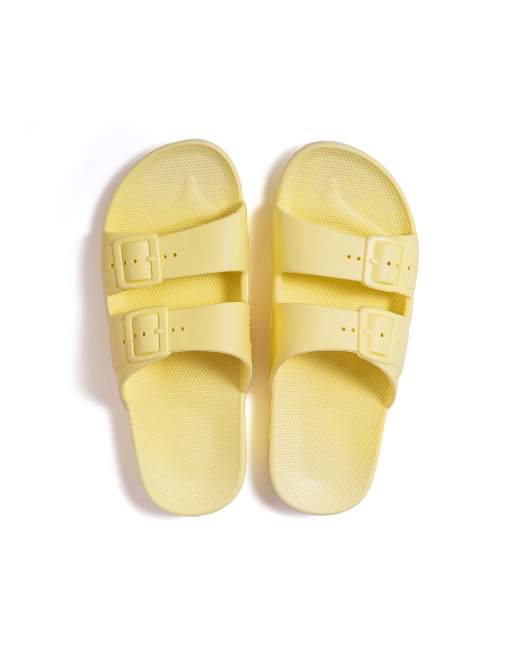 Freedom Moses Scented Sandals in lemon | ASOS