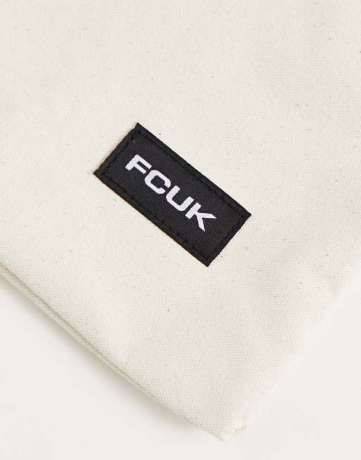 French Connection canvas tote bag in white | ASOS
