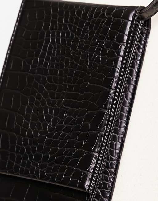 French Connection crossbody pocket bag in black | ASOS