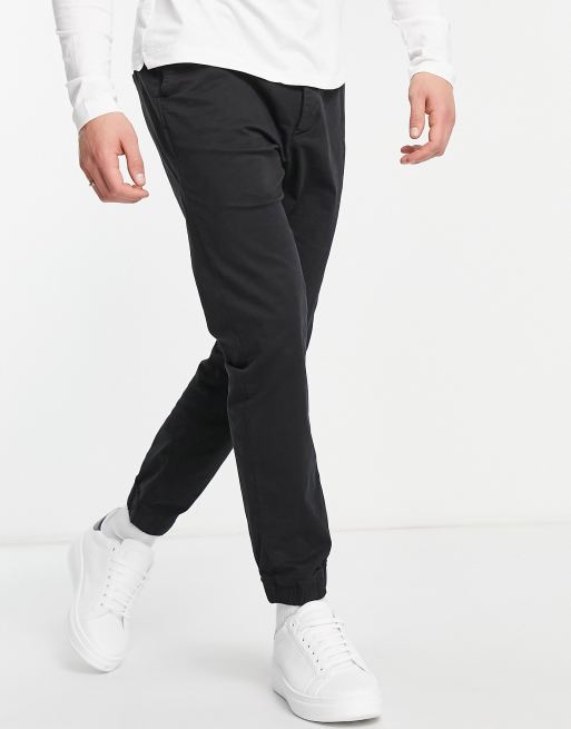 French Connection cuffed formal pants in black | ASOS