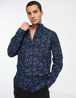 French Connection ditsy floral slim fit shirt | ASOS
