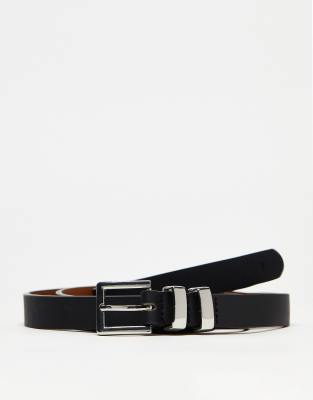 French Connection double keeper belt in black | ASOS