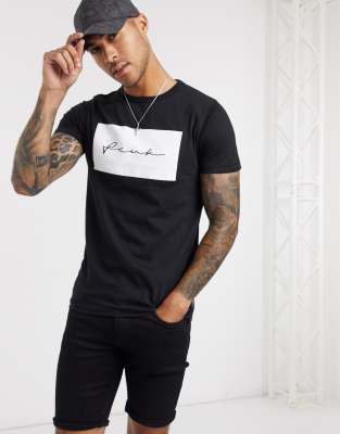 French Connection Fcuk Script Logo T-shirt In Black | ModeSens