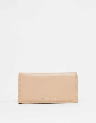 French Connection fold over long purse in taupe | ASOS