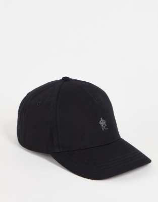 French Connection logo cotton baseball cap in black | ASOS
