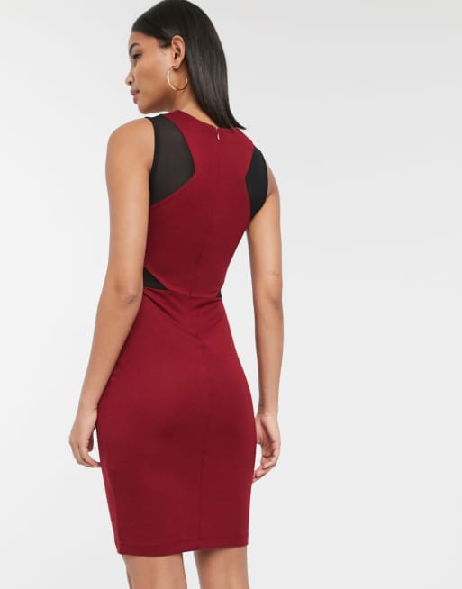 French Connection Mesh Panel Knit Dress | ppgbbe.intranet.biologia.ufrj.br