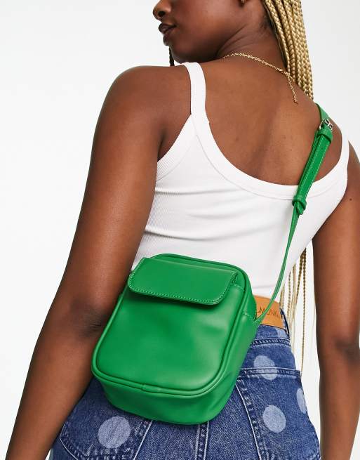 French Connection mini cross body bag in green | ASOS