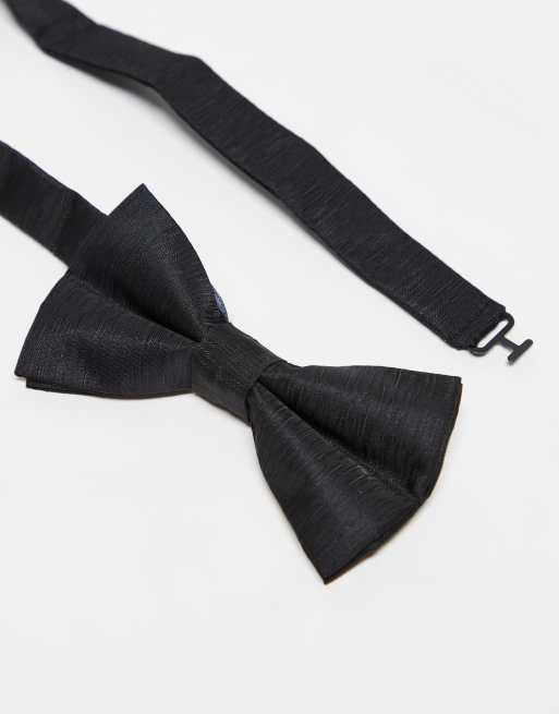 French Connection plain bow tie in black | ASOS