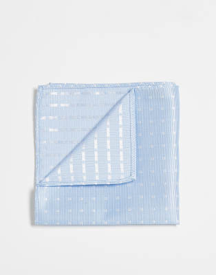 French Connection pocket square in sky blue with polka dot | ASOS
