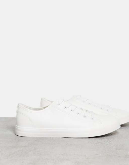 French Connection PU sneakers in white | ASOS