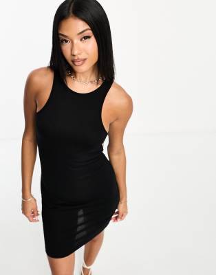 French Connection racer jersey mini dress in black | ASOS