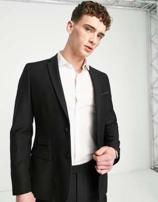 French Connection slim fit plain suit jacket | ASOS