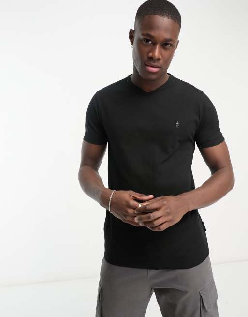 French Connection - T-shirt col V - Noir | ASOS