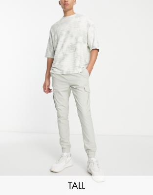 French Connection Tall - Tech-cargobroek met utility-zakken in stone | ASOS