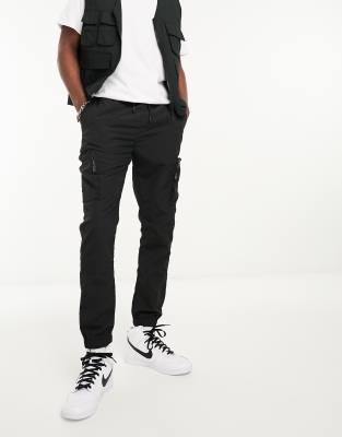 French Connection Utility Tech Cargo Pants In Black | ModeSens