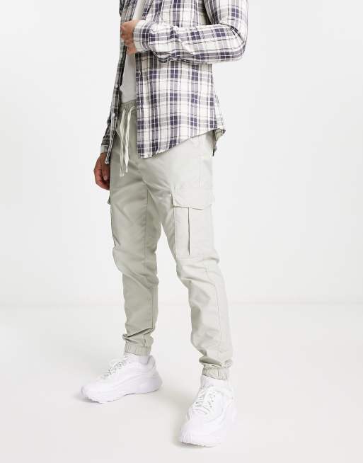 French Connection utility tech cargo pants in stone | ASOS