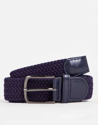 French Connection woven belt in black | ASOS