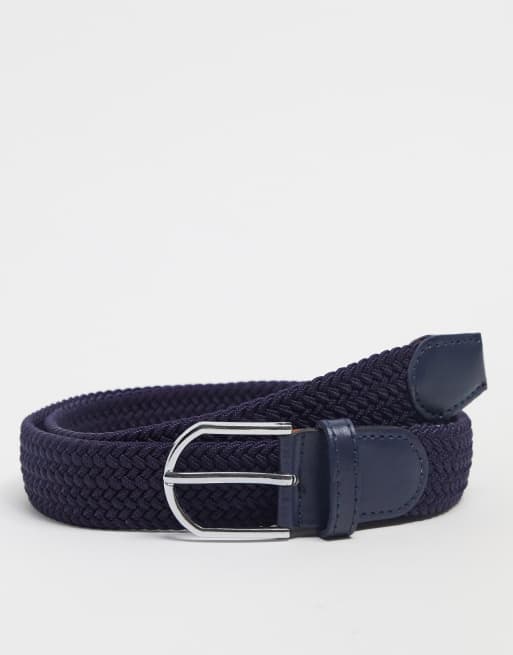 French Connection woven belt in navy | ASOS