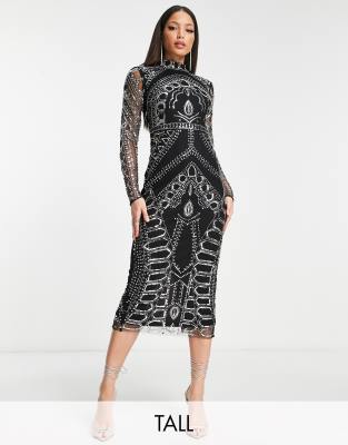 Frock And Frill - Robe fourreau courte avec ornements - Noir | ASOS