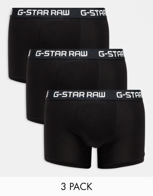 G-star raw 3 pack boxers in black | ASOS