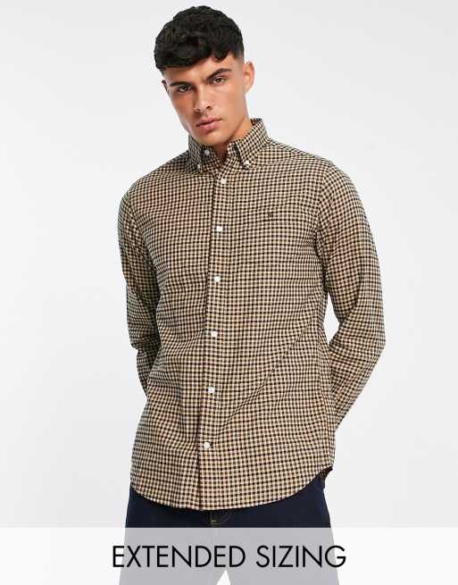 GANT - Chemise classique à carreaux vichy - Beige | ASOS
