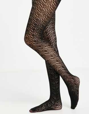 Gipsy Crochet Tights In Black | ModeSens