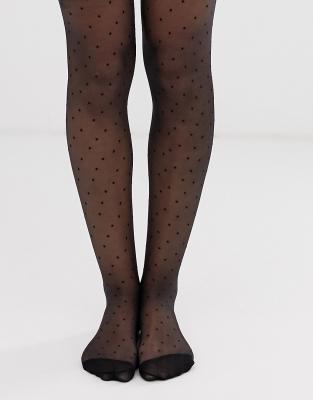 Gipsy Nouvelle Dot Tights Black Modesens