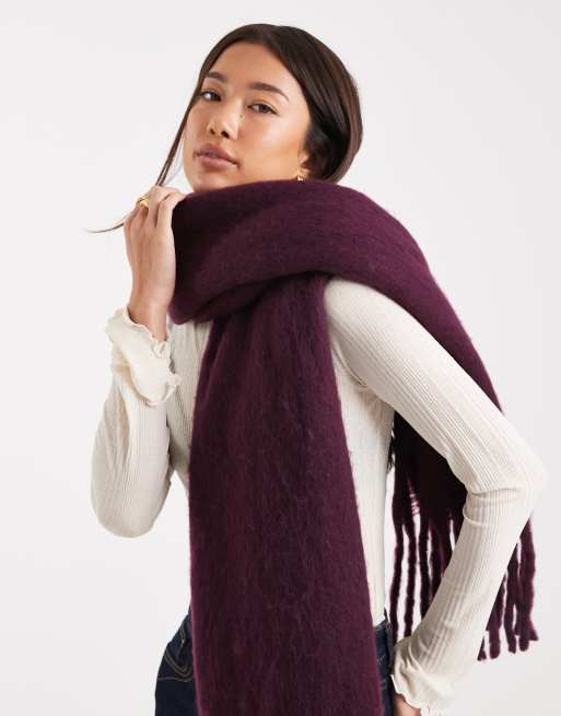 Glamorous blanket scarf in plum | ASOS