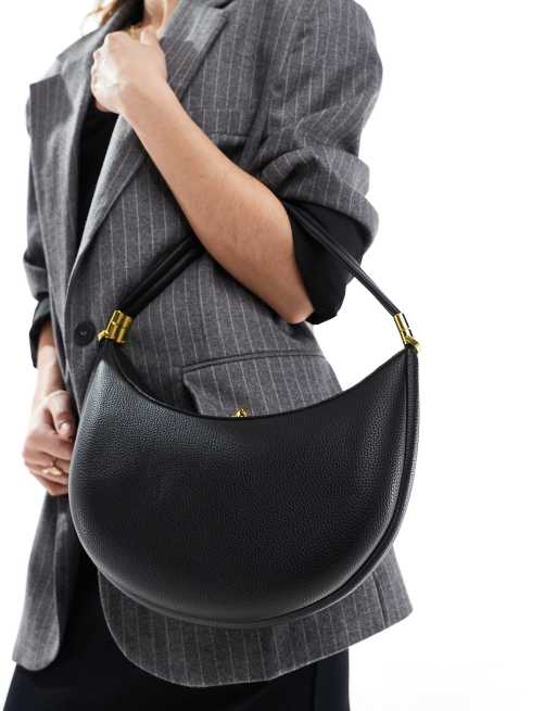 Glamorous classic purse with gold hardware in black | ASOS