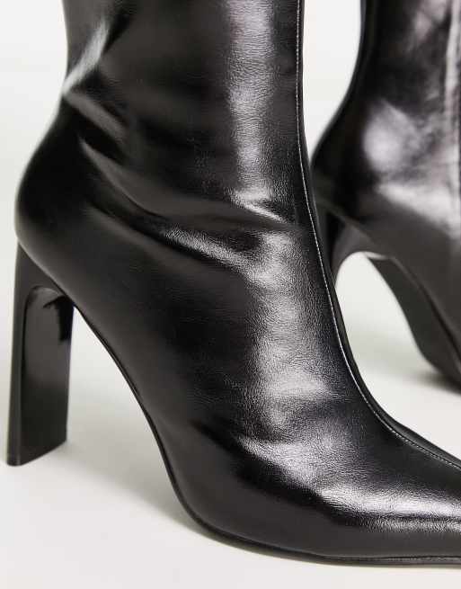 Glamorous heeled ankle boots in black | ASOS