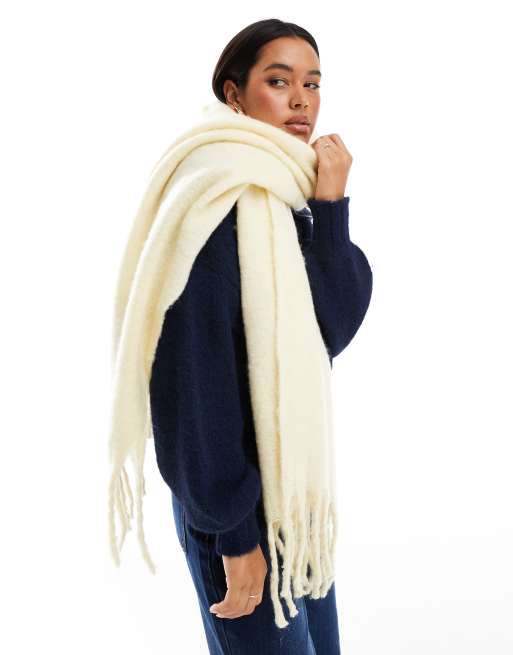 Glamorous long scarf in pale yellow | ASOS