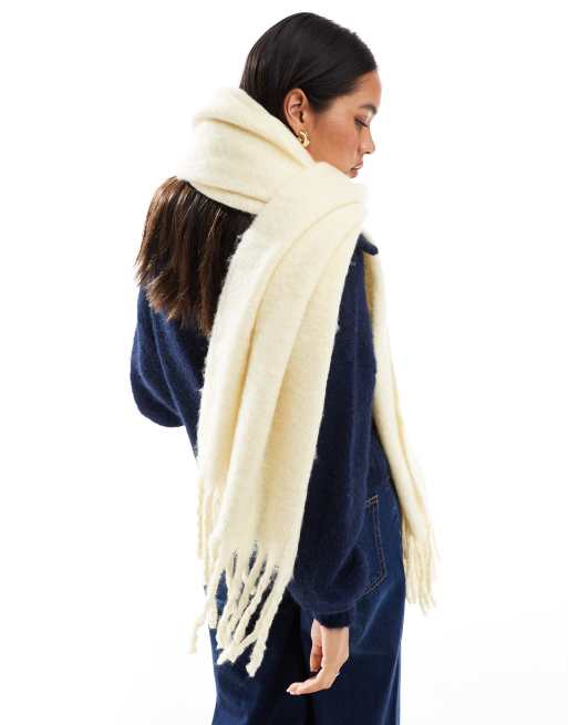 Glamorous long scarf in pale yellow | ASOS