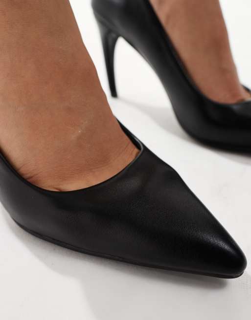 Glamorous pointed high heeled court shoes in black | ASOS