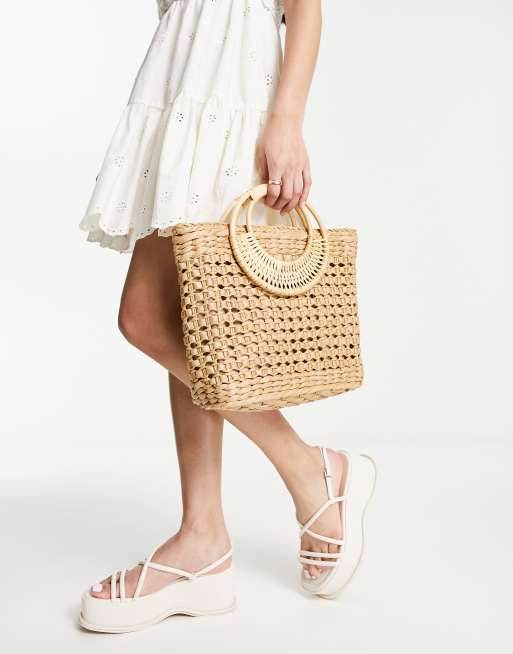 Glamorous rattan basket grab bag | ASOS