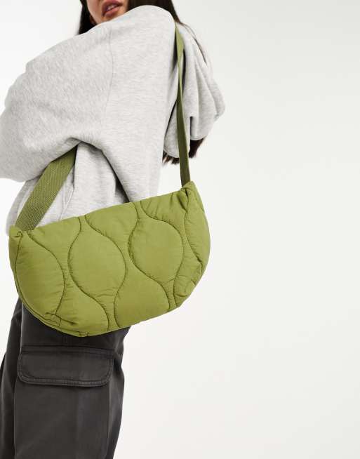 Glamorous Sac à Bandoulière Matelassé Vert Asos
