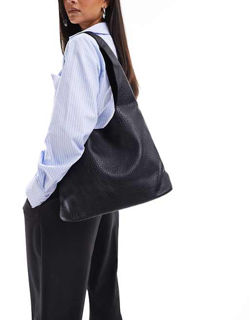Glamorous slouch tote shoulder bag in black | ASOS Glamorous slouch tote shoulder bag in black | ASOS