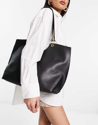 Glamorous tote bag with link detail in black | ASOS