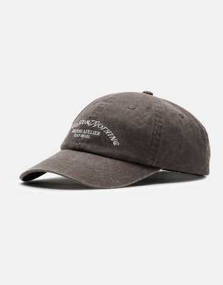 Good For Nothing Washed cap with embroidered logo in brown | ASOS