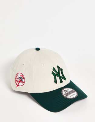 Gorra color crema y verde con diseño de los New York Yankees de la MLB ...