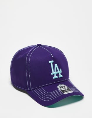 Gorra morada con diseño de los LA Dodgers MVP de 47 Brand | ASOS