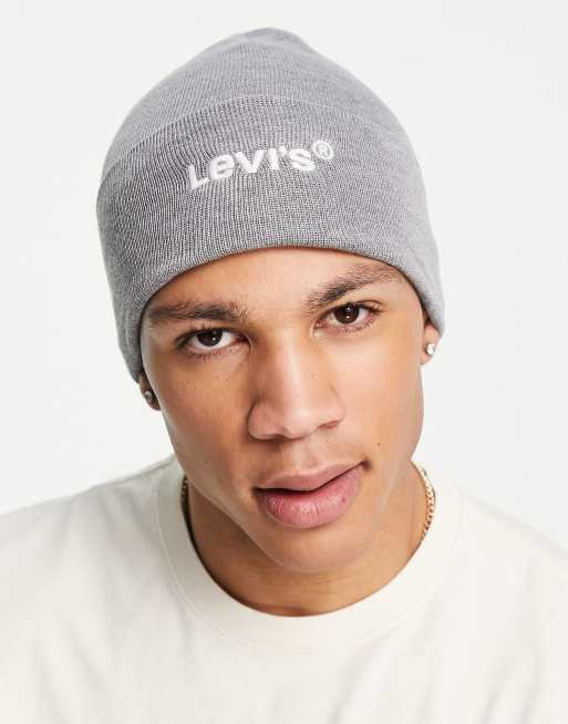 Gorro gris con logo Modern Vintage Woodmark de Levi's | ASOS