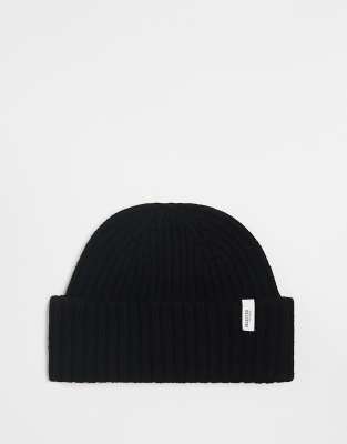 Gorro negro de lana de merino de Selected Homme | ASOS