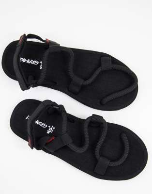 Gramicci rope sandals in black | ASOS