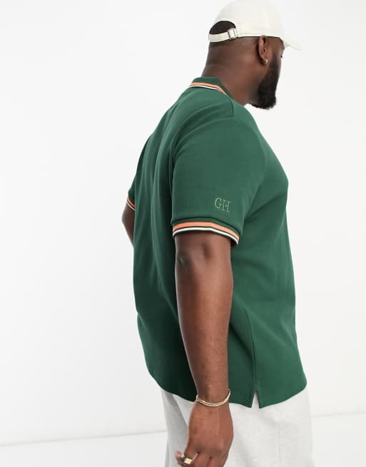 Grey Hawk Plus polo in green | ASOS