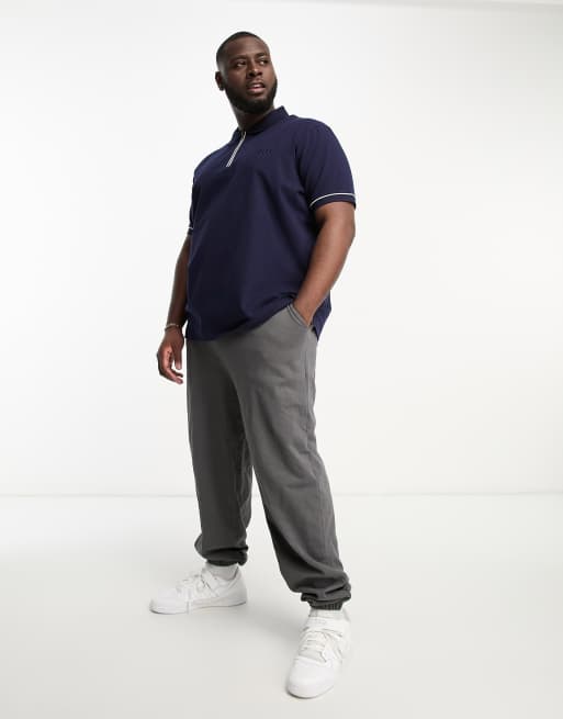 Grey Hawk Plus polo in navy | ASOS