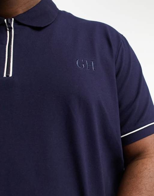 Grey Hawk Plus polo in navy | ASOS