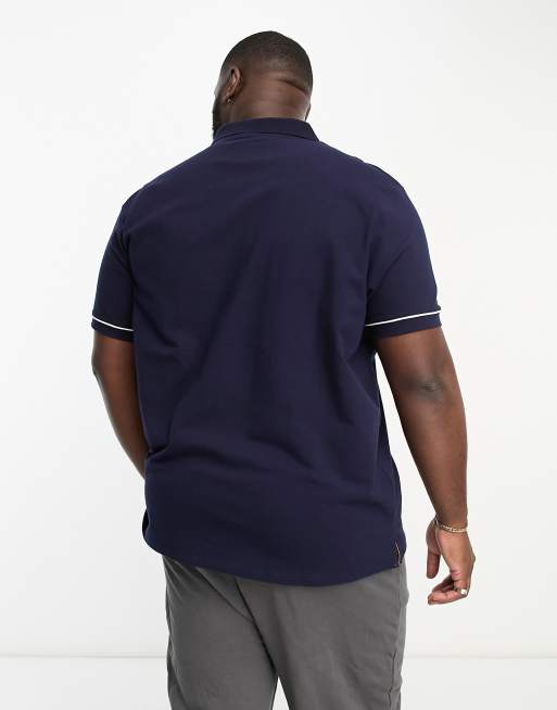 Grey Hawk Plus polo in navy | ASOS