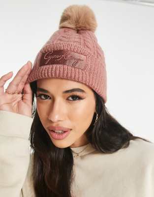 Gym King - Glow - Bonnet à pompon - Rose | ASOS