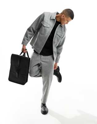 Harry Brown co-ord boxy shaket in grey | ASOS